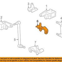 NEW GENUINE PORSCHE 911 BOXSTER CAYMAN HEADLIGHT LEVEL SENSOR STRUT ...