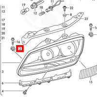 NEW GENUINE AUDI A3 TT A7 VW SKODA SEAT HEADLIGHT ASSEMBLY MOUNTING ...