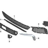 BMW NEW GENUINE 5 SERIES G30 M SPORT FRONT LOWER GRILL COVER GRID LEFT ...