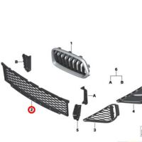 NEW GENUINE BMW X2 SERIES F39 M FRONT BUMPER LOWER CENTER GRILL ...